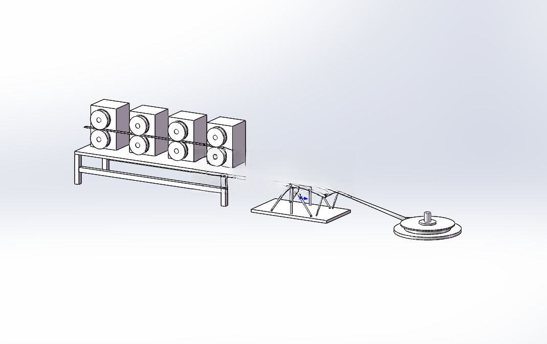 Metal wire continuous drawing production line | manyCAD